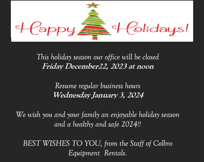 Home Colbro Equipment Rentals Sales & Service Windsor, ON (519) 966-4442